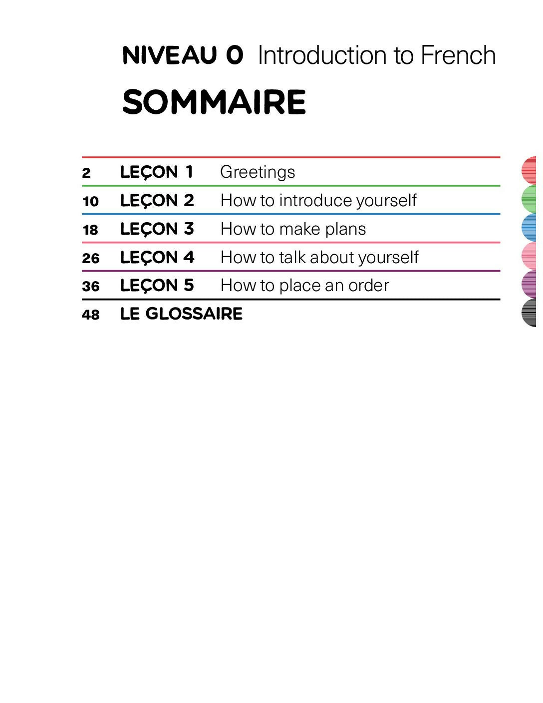 Level 0 - Introduction to French - Course Book