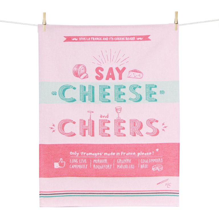 Kitchen Towel – Cheese and Cheers – French Wink